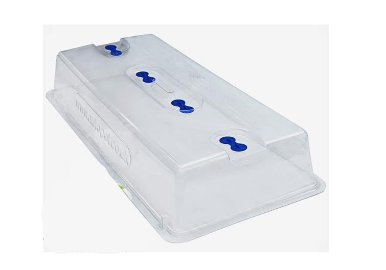 CLEAR PROPAGATOR LID WITH 4 X VENT COVERS FITTED – Greenhouse Spot ...